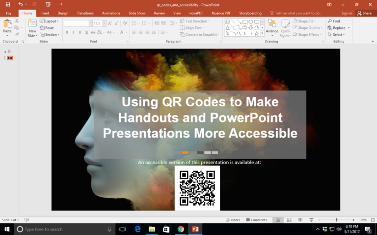 Using QR Codes to Make Presentation Materials More Accessible - SPD